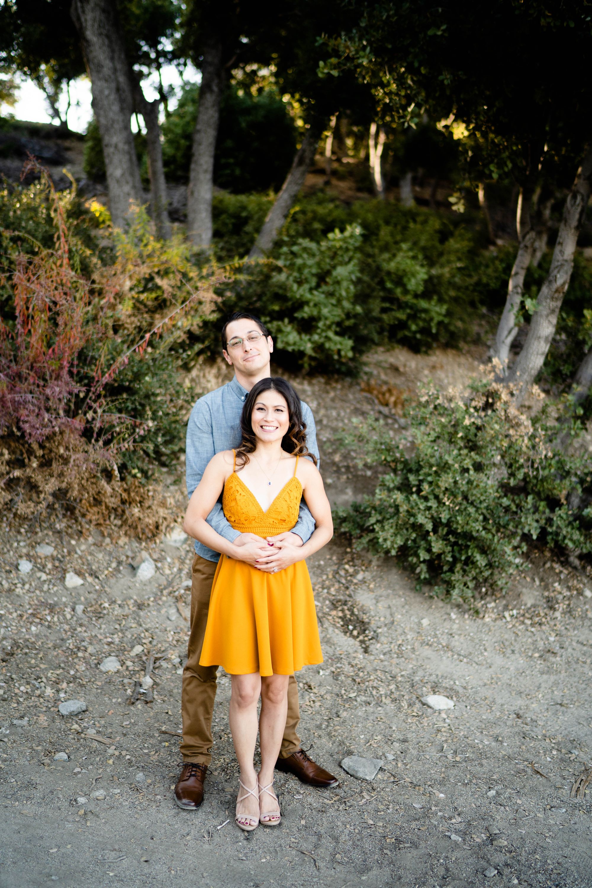Sunset Los Angeles Forest Engagement Session - Akiko Liu Photos