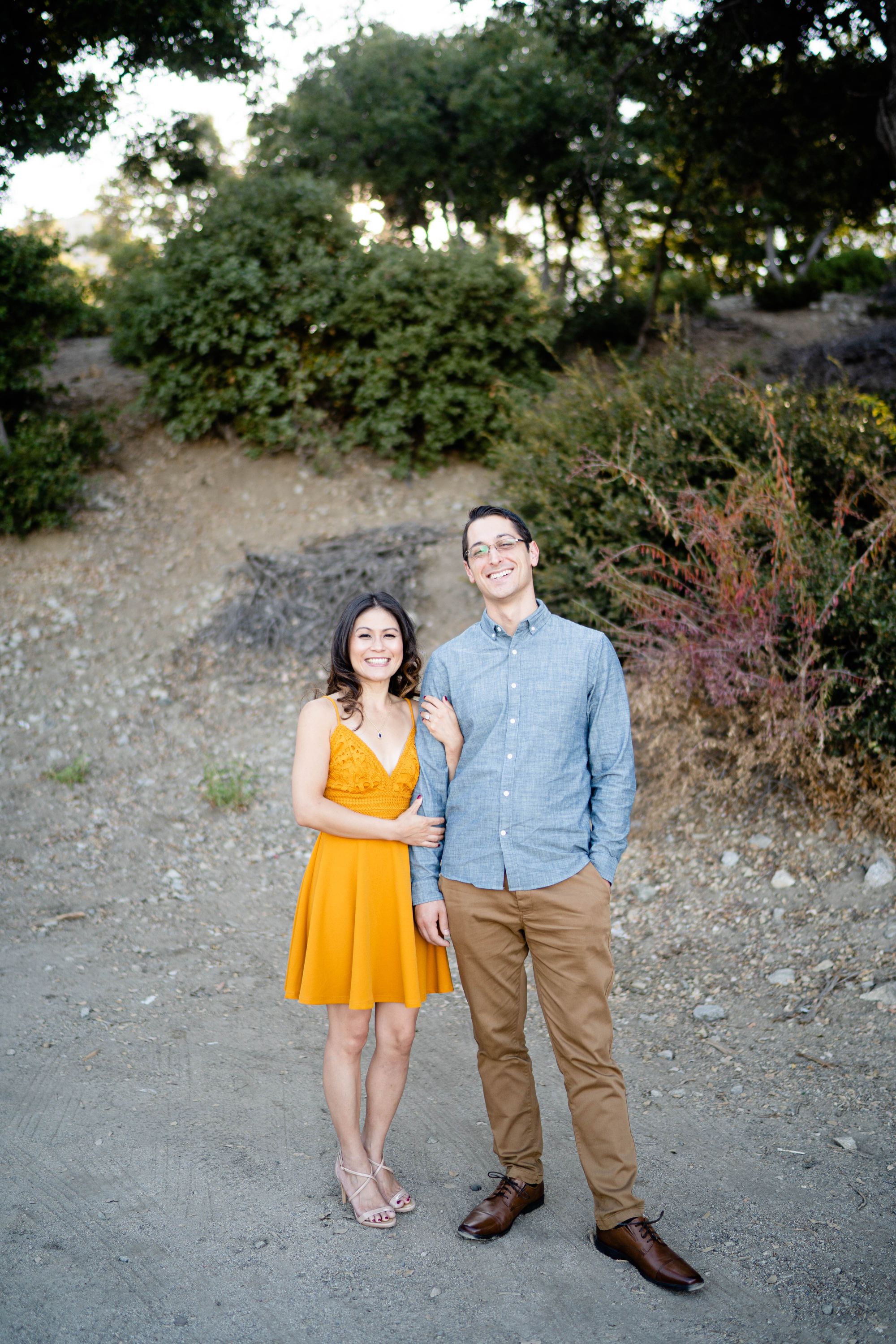 Sunset Los Angeles Forest Engagement Session - Akiko Liu Photos