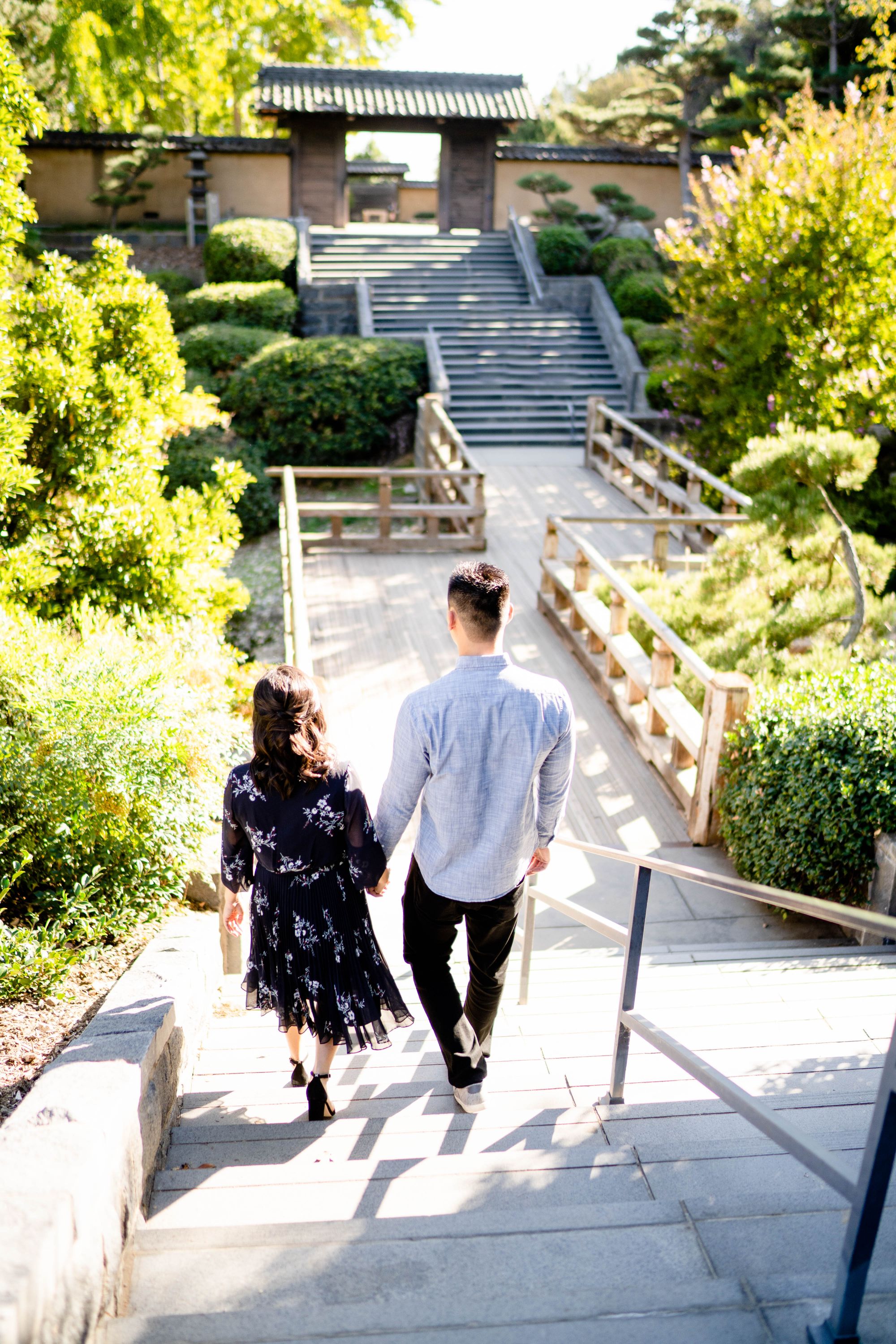 A Huntington Library Engagement Session - Akiko Liu Photos