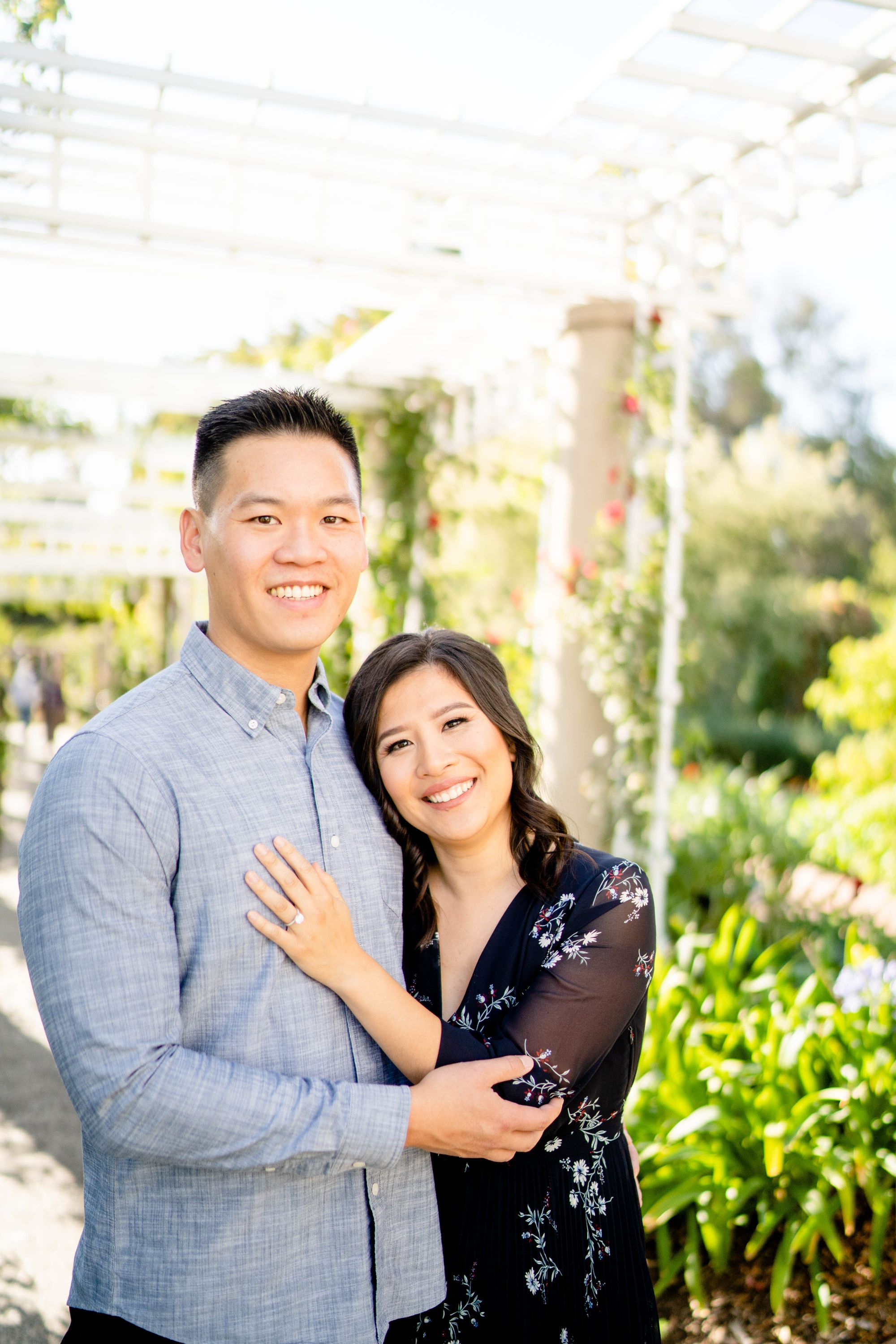 A Huntington Library Engagement Session - Akiko Liu Photos